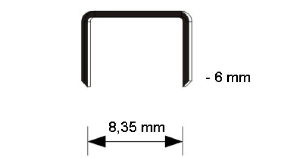 SP19 Staple 06 mm, 5.000 pcs